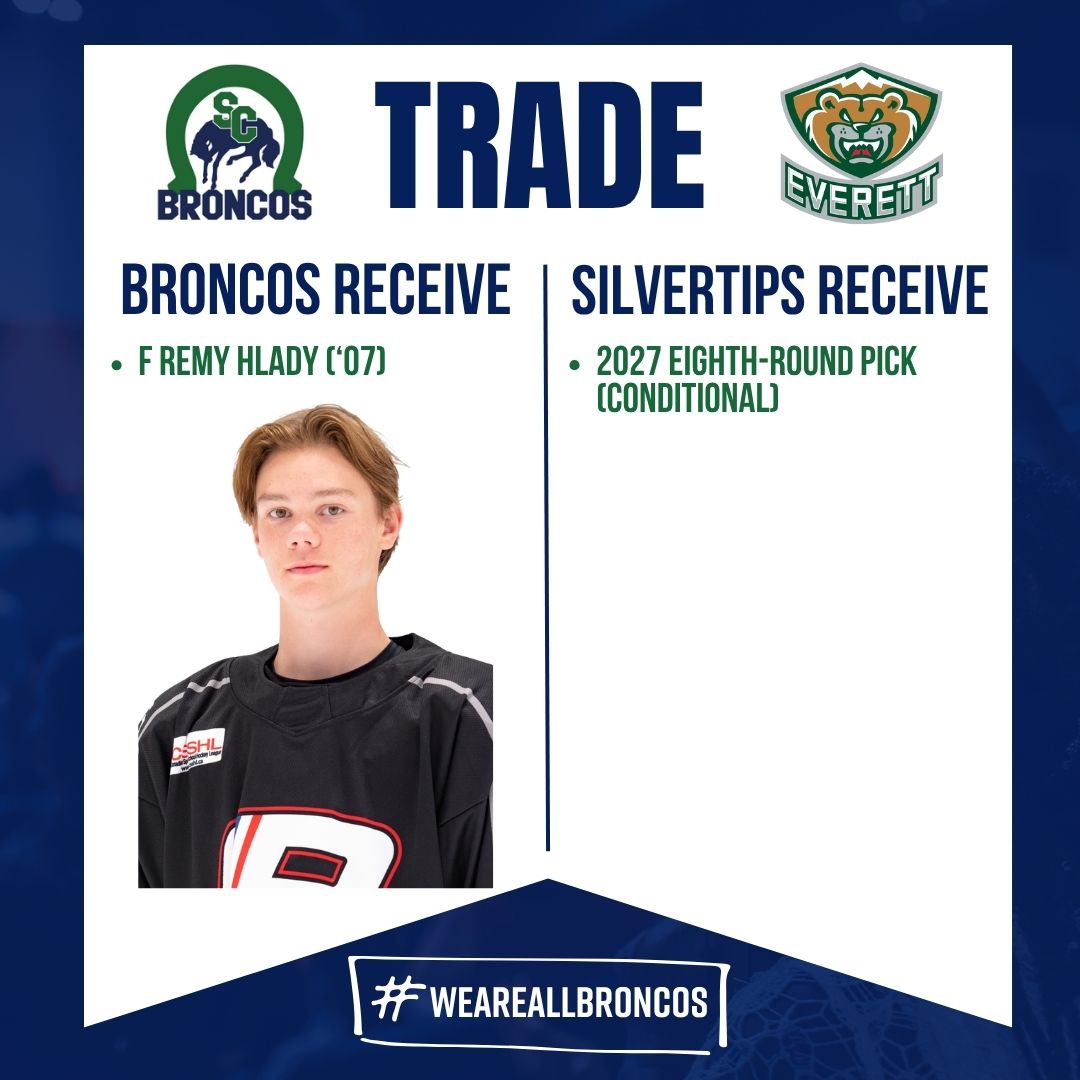 Broncos add Hlady from Silvertips - SwiftCurrentOnline.com - Local news, Weather, Sports, Free ...